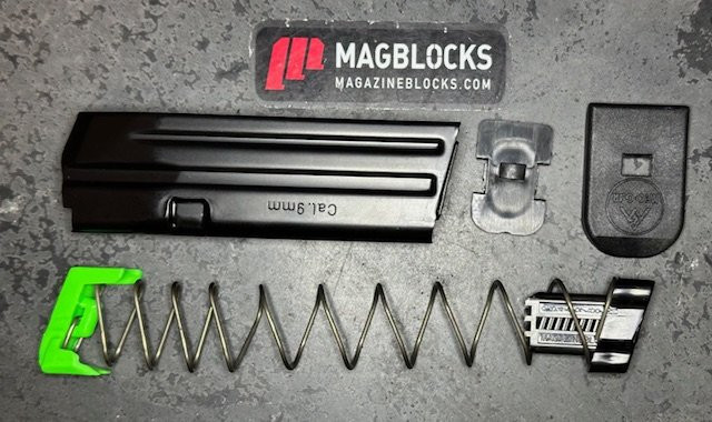 Mecgar Glock 17 and Glock 19 Magblock 10 round Limiter for 18 Round ...